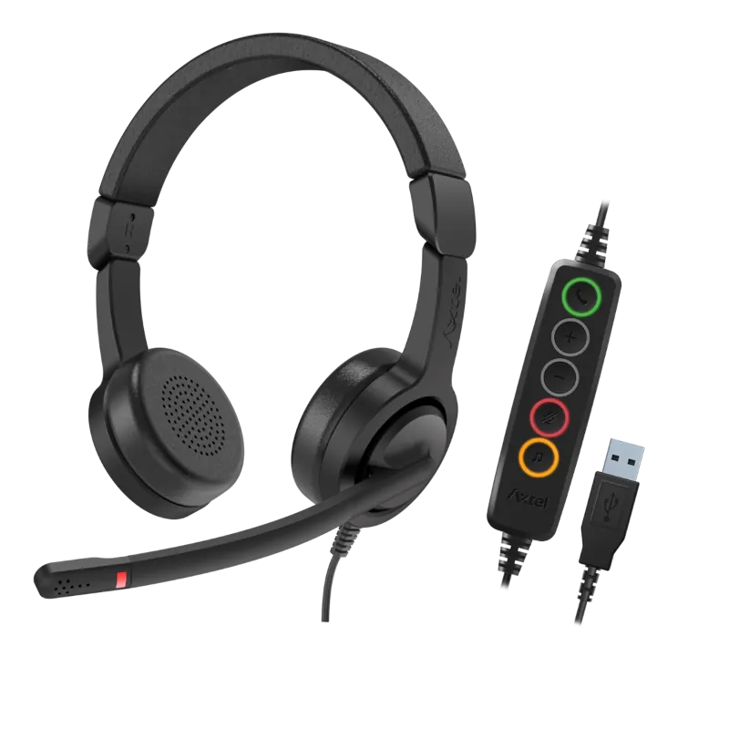 Słuchawki z mikrofonem Axtel VOICE UC40 stereo USB-A - AxtelWorld.pl